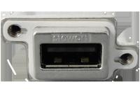 China Single Port USB 2 0 Right Angle Connector Bel Fuse SS 52200 002 with Sealed Front Panel Mount Design for sale