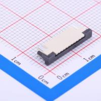 China electrical FPC connector BOOMELE Boom Precision Elec 1.0 10P semi enclosed top contact with locking for sale