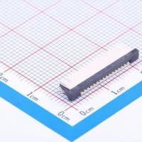 China Durable FPC Connector BOOMELE Boom Precision Elec 1.0 15P Drawer Type Bottom Entry Pull Tab Semi Enclosed for sale