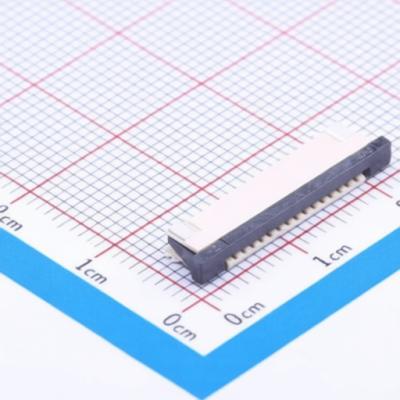 China Durable FPC Connector BOOMELE Boom Precision Elec 1.0 15P Drawer Type Bottom Entry Pull Tab Semi Enclosed for sale