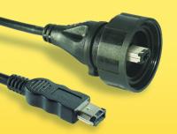 China Robust Shielded FireWire Buccaneer Connector Bulgin PX0485 BK with IP68 Dust and Waterproof Sealing for sale