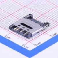 China BOOMELE Boom Precision Elec NANO SIM 6PIN flip type connector 1.4H height for SIM card applications for sale