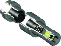 China Robust all plastic circular connectors Bulgin PXP6082 featuring push pull coupling and twist lock for secure connections for sale