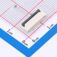 China 0.5mm Pitch FPC Easy-on Back-flip Right-Angle SMT Connector CAX CAX-AFC24-20XIB-H2.0 with LCP Housing for sale