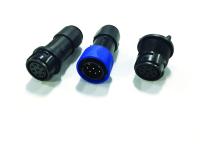 China sealed circular connectors Bulgin PXP4089BL Buccaneer 4000 Series with turn locking ring and IP68 rating for sale