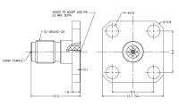 China Stainless Steel RF Connector Bulgin RFSSMAA4JAACFEC for Micro Miniature SMA Series in Communications for sale