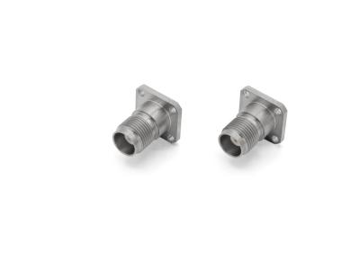 China Durable stainless steel Bulgin RFTNCAA4JCCFFGE 50 ohm RF connector designed for performance up to 18GHz frequency for sale
