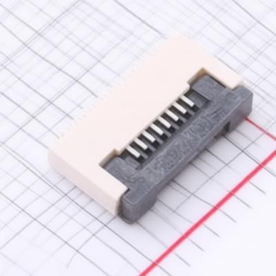 China FPC Easy On Right Angle SMT Connector 0.5mm Pitch with 50V AC Voltage Rating CAX CAX AFC01 09XCB H2 0 for sale