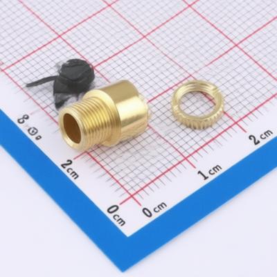 China electrical connector CAX PJ-392-AU featuring gold plated pins and black plastic seat for enhanced dielectric strength for sale