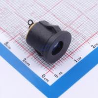 China Power connector CAX DC-022A-PA750-2.0-AG featuring black PBT base and silver plated plug pins for 30 volt 3 amp for sale