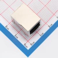 China Robust Construction CAX RJ58-6P6C-QBWL PCB Jack with Copper Alloy Shield and Phosphor Bronze Contacts for sale