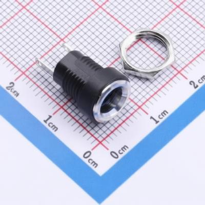 China Tin Plated DC Power Jack CAX DC-022B-2.5-HJ Including Zinc Alloy Nut and Yellow Brass Pins for Power for sale