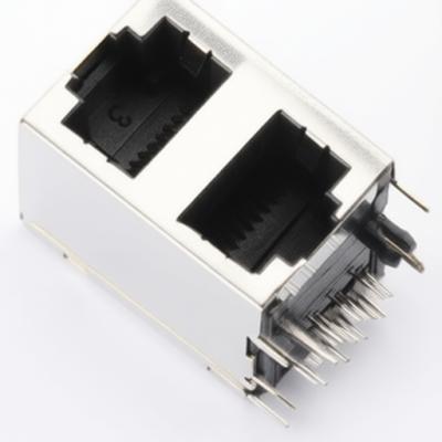 China High Reliability PCB Connector CAX RJ59B2X1-WD Featuring PBT Housing and Qsn6.5-0.1 Pin Material for sale