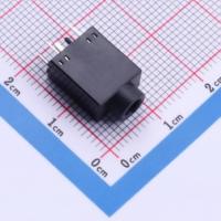 China Connector component CAX PJ-358-5P-ZBK designed with silver plated phosphor bronze contacts and PBT base for sale