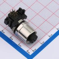 China Panel Rear Mount Socket Connector CAZN M12-S12A-GPL M12 with Multiple Pin Counts and PCB Connection for sale