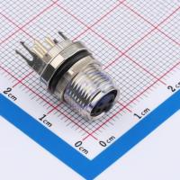China Industrial grade CAZN M8-S4A-GPF M10-JD M8 series rear panel mount socket with female PCB connection for sale