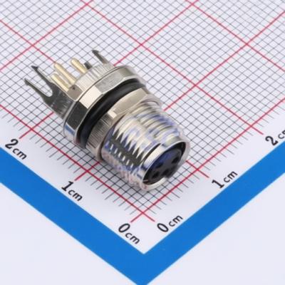 China Industrial grade CAZN M8-S4A-GPF M10-JD M8 series rear panel mount socket with female PCB connection for sale