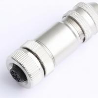 China Industrial Metal Assembly Plug CAZN M12-S5A-GWAP7-BS with PG7 Cable Outlet and Reinforced Nylon Insulator for sale