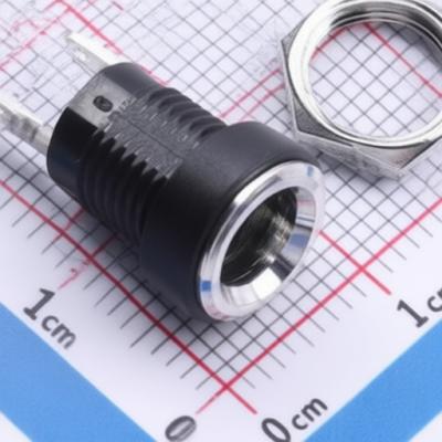 China Tin Plated DC Power Jack CAX DC-022B-2.0-HJ Featuring Zinc Alloy Round Pin and Phosphor Copper Feet for sale