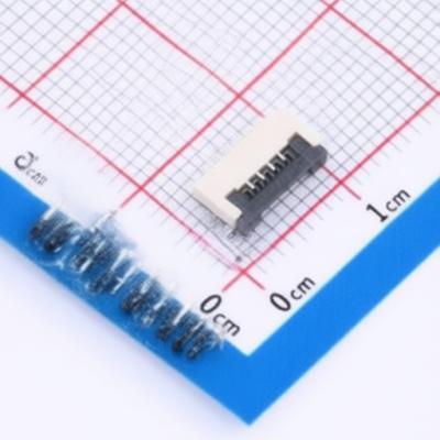 China Durable SMT FPC Connector 1.0mm Pitch With Easy On Flip Cover CAX CAX AFA01 04XCG H2.0 Connector for sale