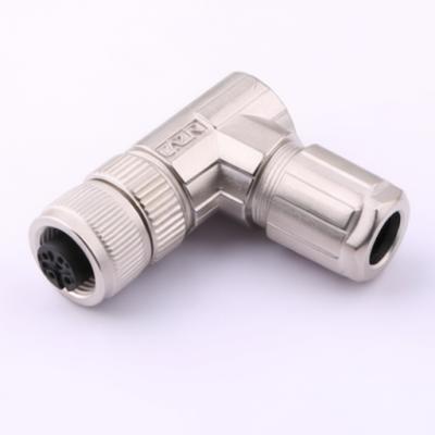 China Industrial grade CAZN M12-S5A-GWDP9 connector with threaded assembly and waterproof sealing features for sale
