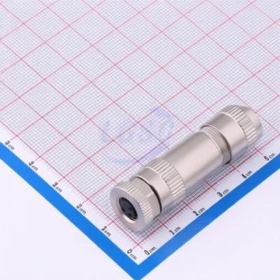 China Metal Assembly Plug CAZN M8-S3A-GWAP7 Featuring Nickel Plated Copper Housing and Gold Plated Contacts for sale