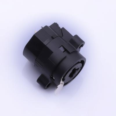 China Durable XLR female jack connector CAX XLR-F-04ZP-11P suitable for audio and signal connectivity for sale