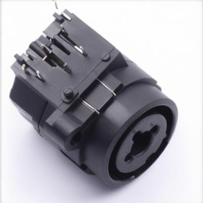 China 7 Pin Female XLR Connector CAX XLR-F-04WNP-7P Designed for Secure Audio Signal Connection for sale