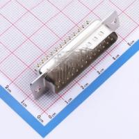 China electrical connector CAX DB G 25P HX GK with 3A contact current rating and gold flash plated contacts for sale