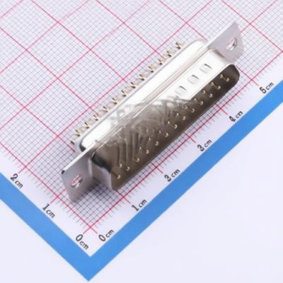 China electrical connector CAX DB G 25P HX GK with 3A contact current rating and gold flash plated contacts for sale
