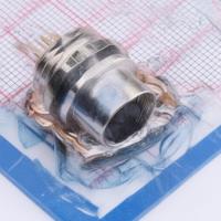 China solder cup connection panel mount metal socket CAZN M12-S8A-GPBM16 with M16 thread and brass housing for sale