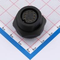 China Rear Panel Mount Plastic Waterproof Connector CAZN E13T-S10-PWF with Threaded Socket and Solder Wire Connection for sale