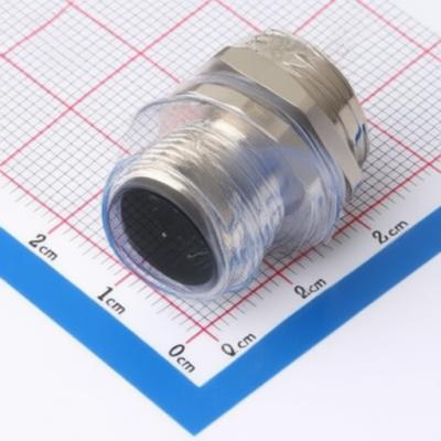 China Robust panel mount socket CAZN M12-P8A-GWBM16 connector with pin type contacts and IP65 IP67 rating for sale
