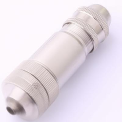 China Industrial Metal Assembly Straight Plug CAZN M12-P5A-GLAP7 with Pin Connector and Screw Termination for sale