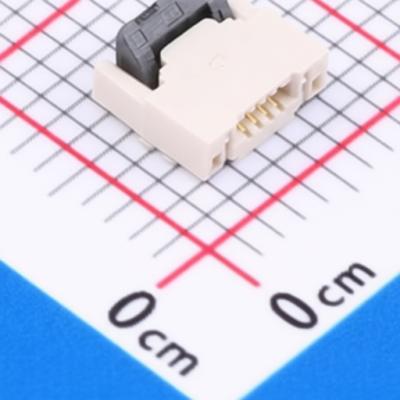 China FPC Easy-on Back-flip Right-Angle SMT Connector 0.5mm Pitch Featuring CAX CAX-AFC24-04XIB-H2.0 Model for sale