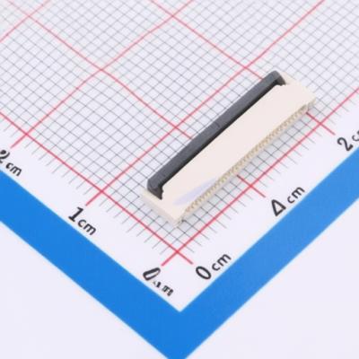 China Back Flip Actuator FPC Connector 0.5mm Pitch CAX CAX-AFC24-32XIB-H2.0 with UL94V-0 Housing Material for sale