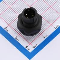 China Plastic waterproof connector with thermoplastic pa66 housing and panel mount socket CAZN E7B-P4-PPF for sale