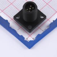 China Square flange mount socket plastic waterproof connector CAZN E7T-P5-PPH solder cup pin type for pcb board for sale