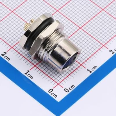 China Durable solder type female board back mount connector CAZN M8 S4A GWFM11 for industrial applications for sale