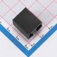 China Modular Plug Compatible Jack CAX RJ58-10P8C-KKQSW with Phosphor Bronze Contacts and Shielded Housing for sale
