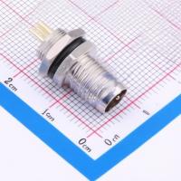 China European Standard Front Mount Socket CAZN M8-P3A-GPB M8-GK M8x05 Threaded Connector for PCB Boards for sale