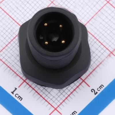 China Robust plastic waterproof connectors panel mount socket PCB board connection CAZN E7T-P6-PPF with IP67 IP68 sealing for sale