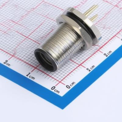 China electrical connection panel rear mount socket CAZN M12-P4D-GPFM12 European standard connector pin type for sale