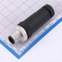 China M12 Straight Plug with Solder Wire Connection and PG9 Cable Entry CAZN M12-P12A-PWAP9-BS Plastic Housing Male Pin for sale
