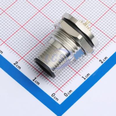 China M12 Panel Mount Socket Connector CAZN M12-P5A-GWFM16 Solder Type with Multiple Pin Configurations for sale