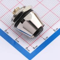 China M12 panel mount metal socket with PG9 thread solder wire connection CAZN M12-S8A-GWBP9-ZD bullet head housing for sale