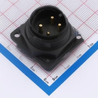 China Durable CAZN E16B-P4-PWH connector with pin type design snap-fit lock and thermoplastic PA66 housing for sale