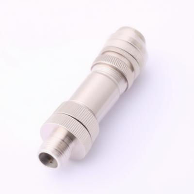 China European Standard Metal Assembly Straight Plug Connector CAZN M12-P4D-GLAP7 with Shielding and Screw for sale