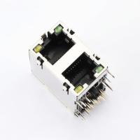 China Modular connector with LED indicators CAX RJ59B-2X1 LED SC data transmission and gold plated contacts for sale