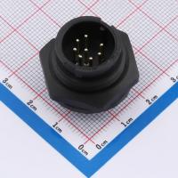 China plastic waterproof connector CAZN E13B-P8-PWF board-mounted socket with solder termination and snap-in locking for sale